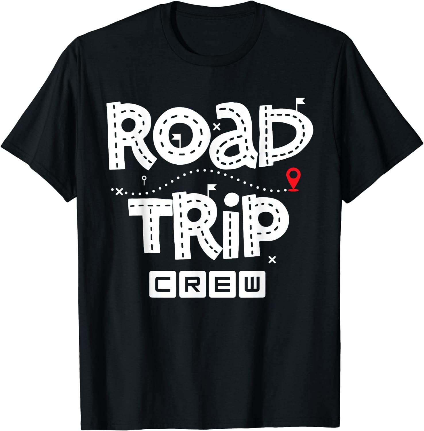 Family Road Trip Squad - Road Trip Crew T-Shirt Black 2X-Large ...
