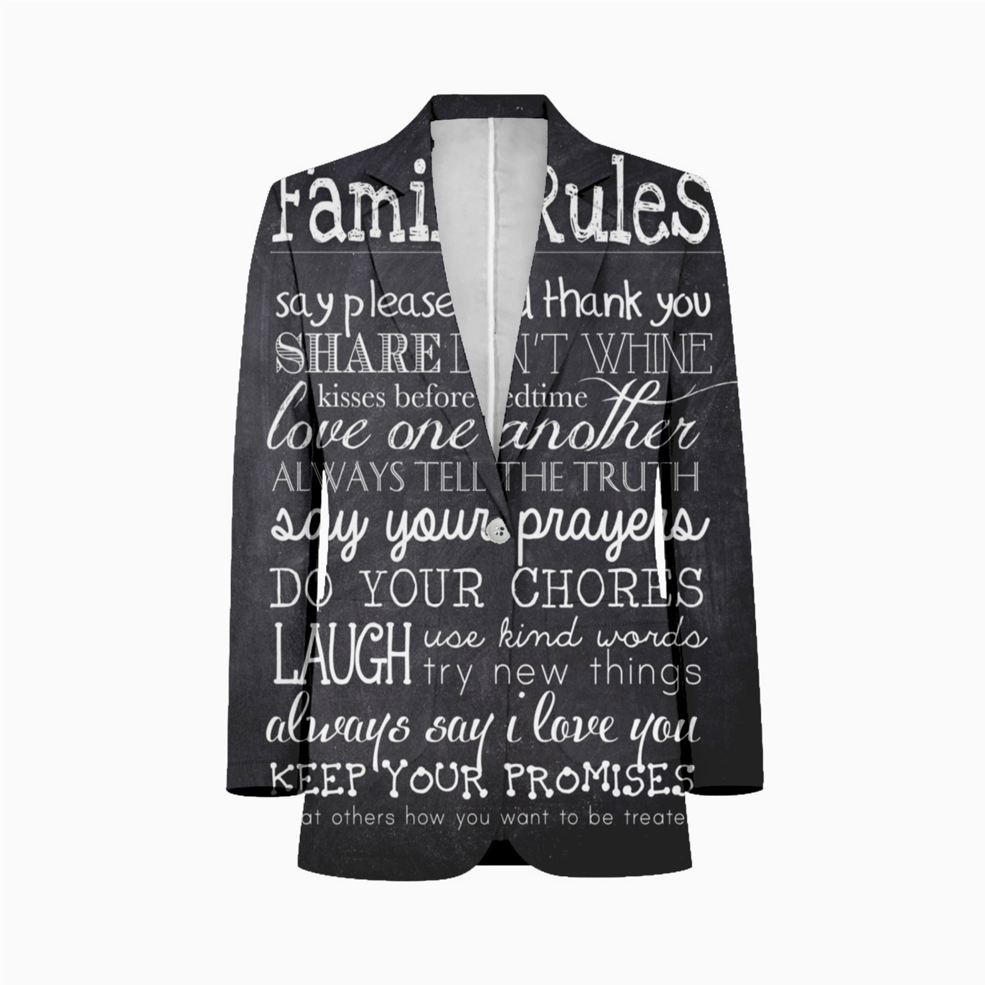 Family Rules Customized Men's Suits full man Shawl Collar Gentleman ...