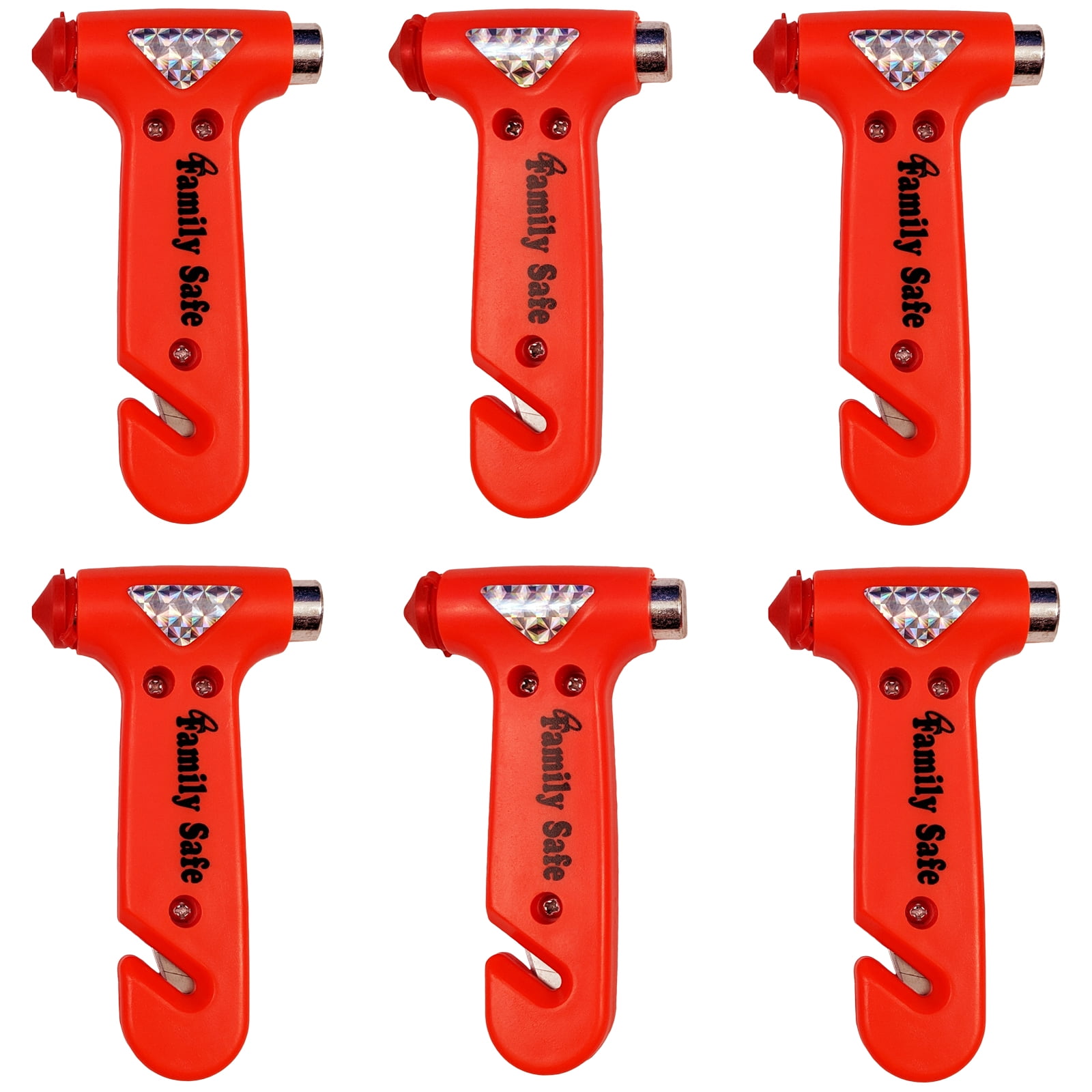 Family Safe Car Safety Tool: Bright Orange Seatbelt Cutter & Glass Auto ...