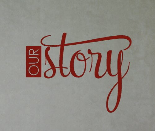 Family Saying Our Story Wall Decals Sticker Vinyl Letters, 23x17-Inch ...