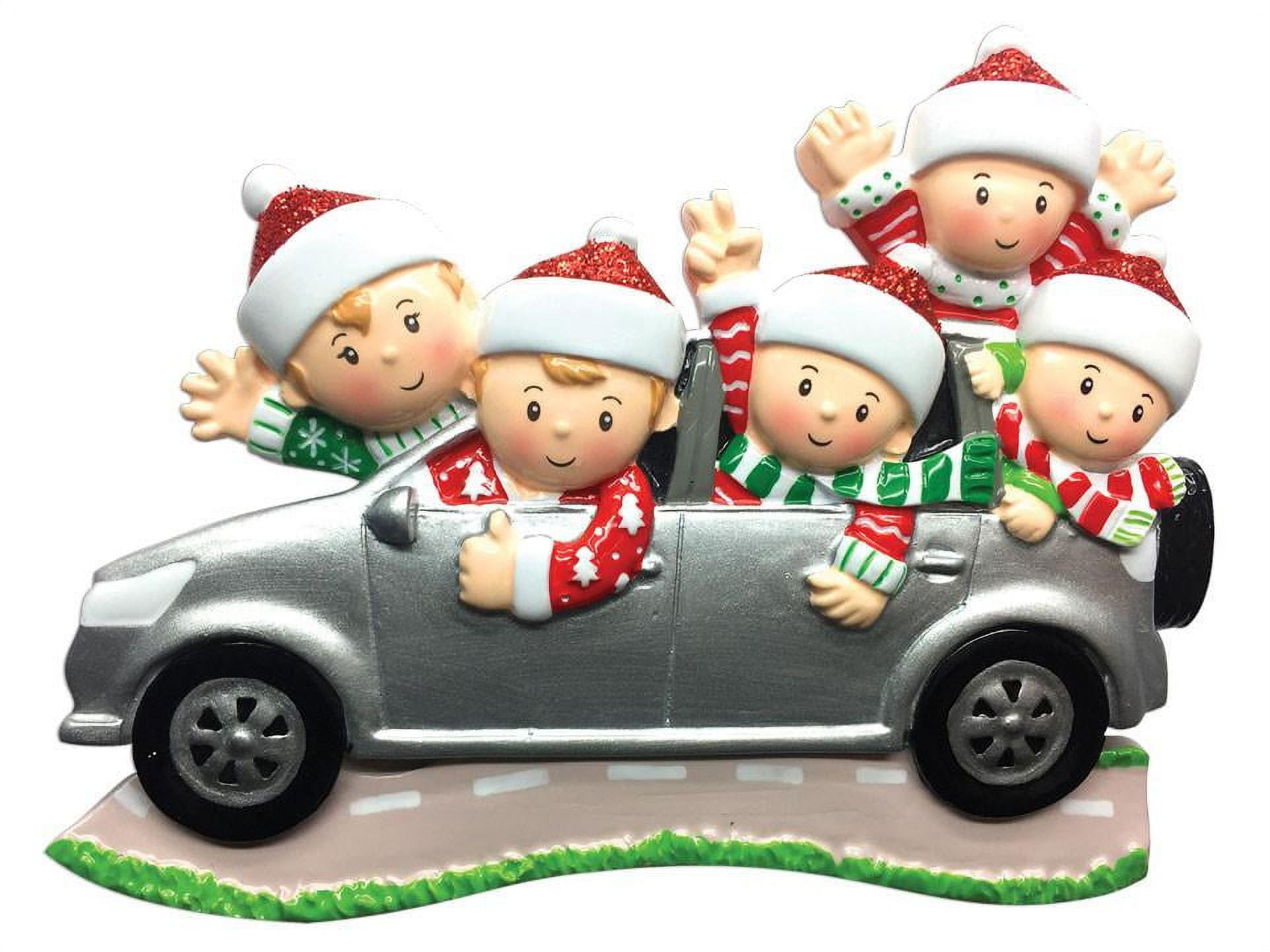 Family Series Car SUV Family of 5 Personalized Christmas Ornament DO-IT ...