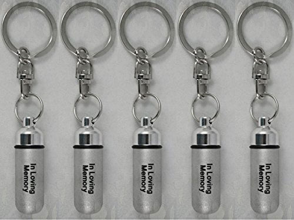 Family Set of 5 - LASER ENGRAVED - "In Loving Memory" Brushed Silver ...