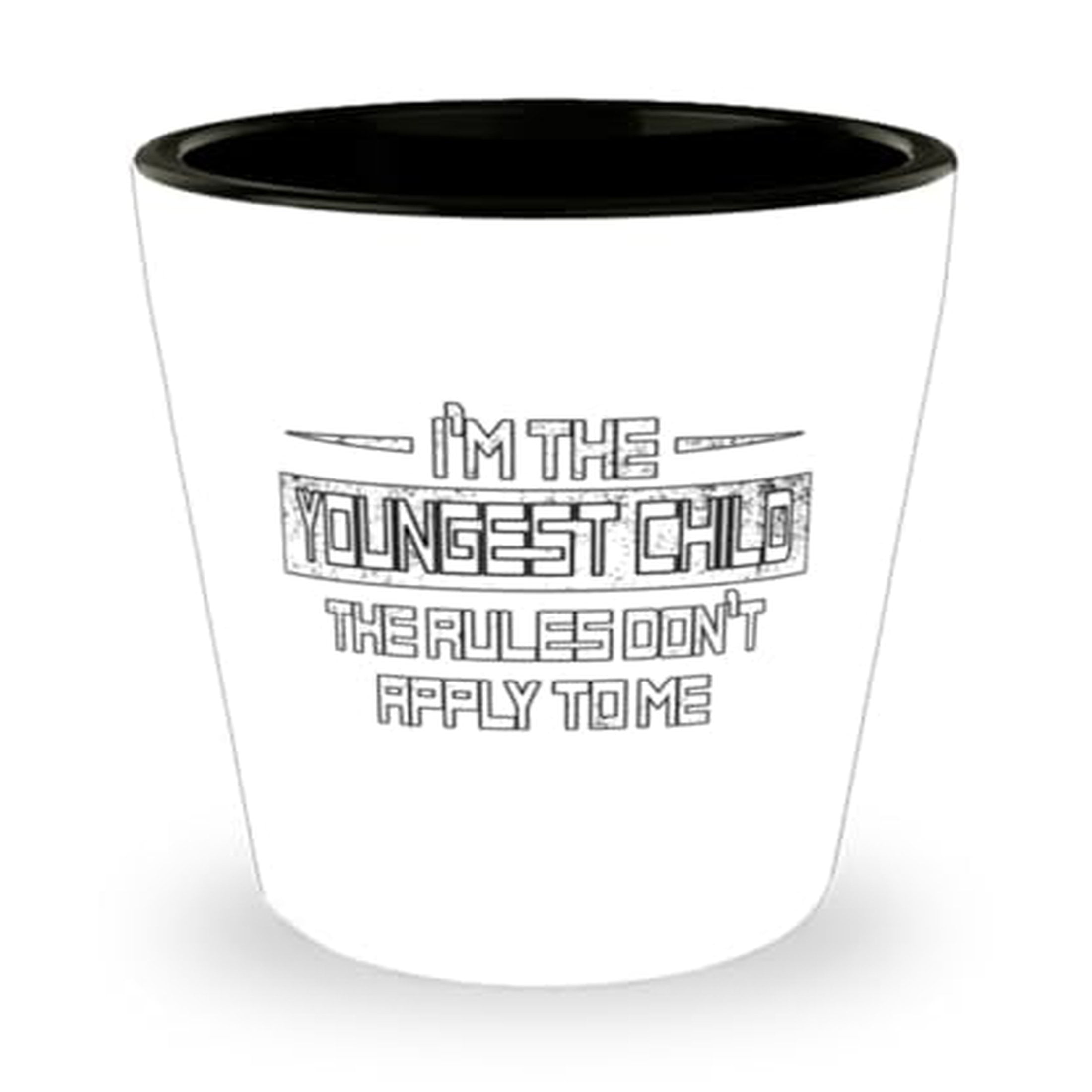 Youngest Child Themed Family Shot Glass, Unique Sibling Gift, Mini ...