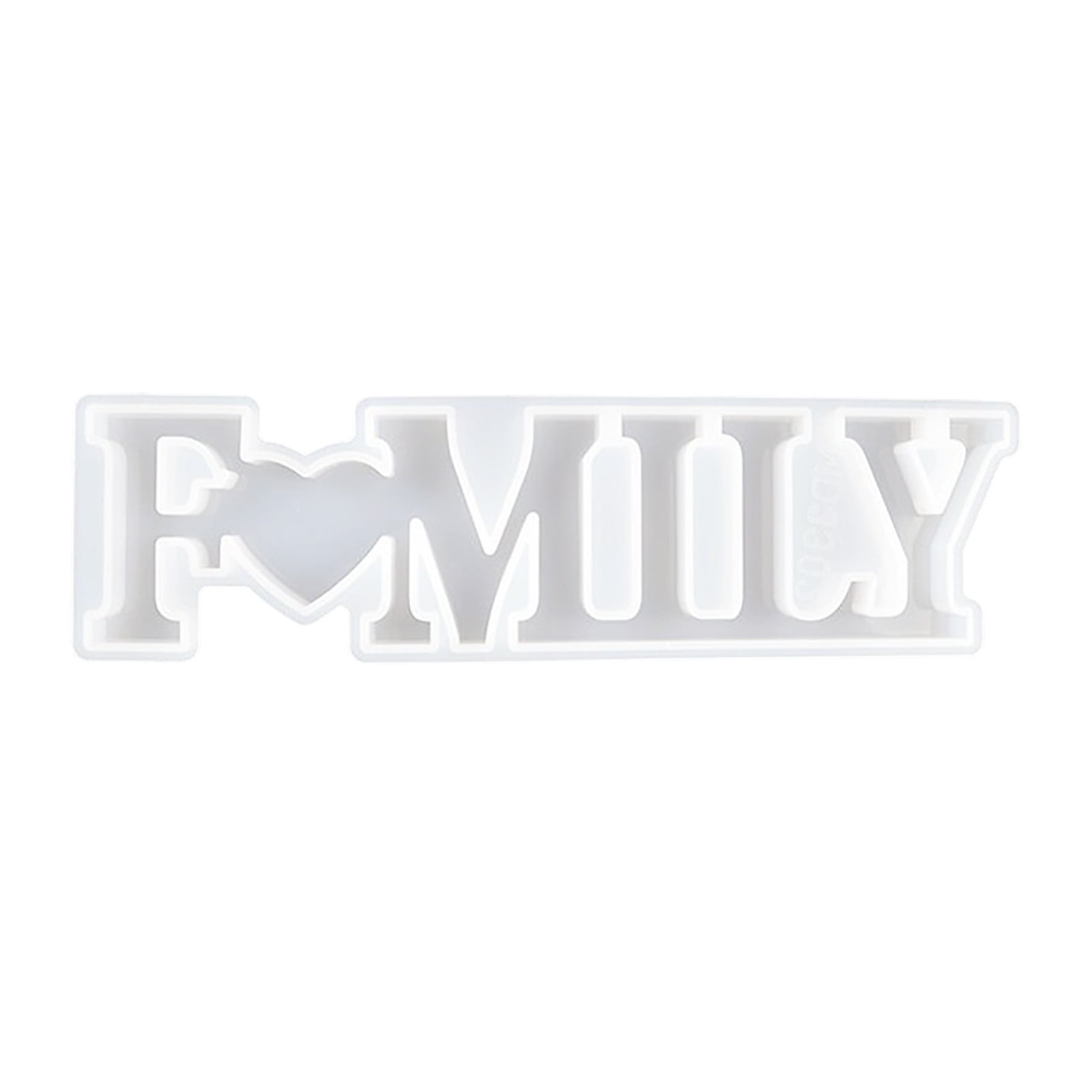 Family Silicone Molds Resin Word Mold for Epoxy Resin DIY Table ...