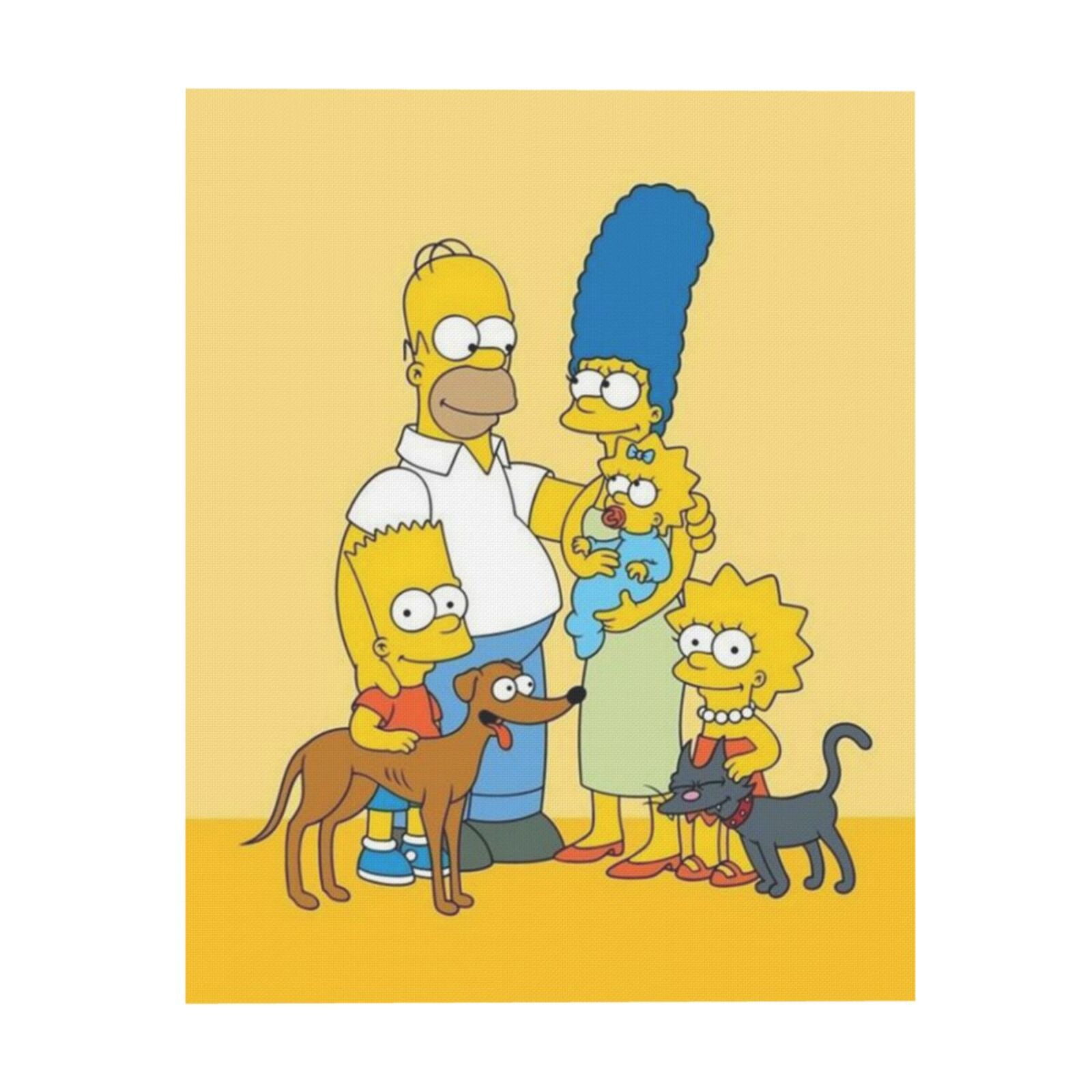 Family Simpsons Canvas Decorative Poster Art Picture Painting Unframe ...