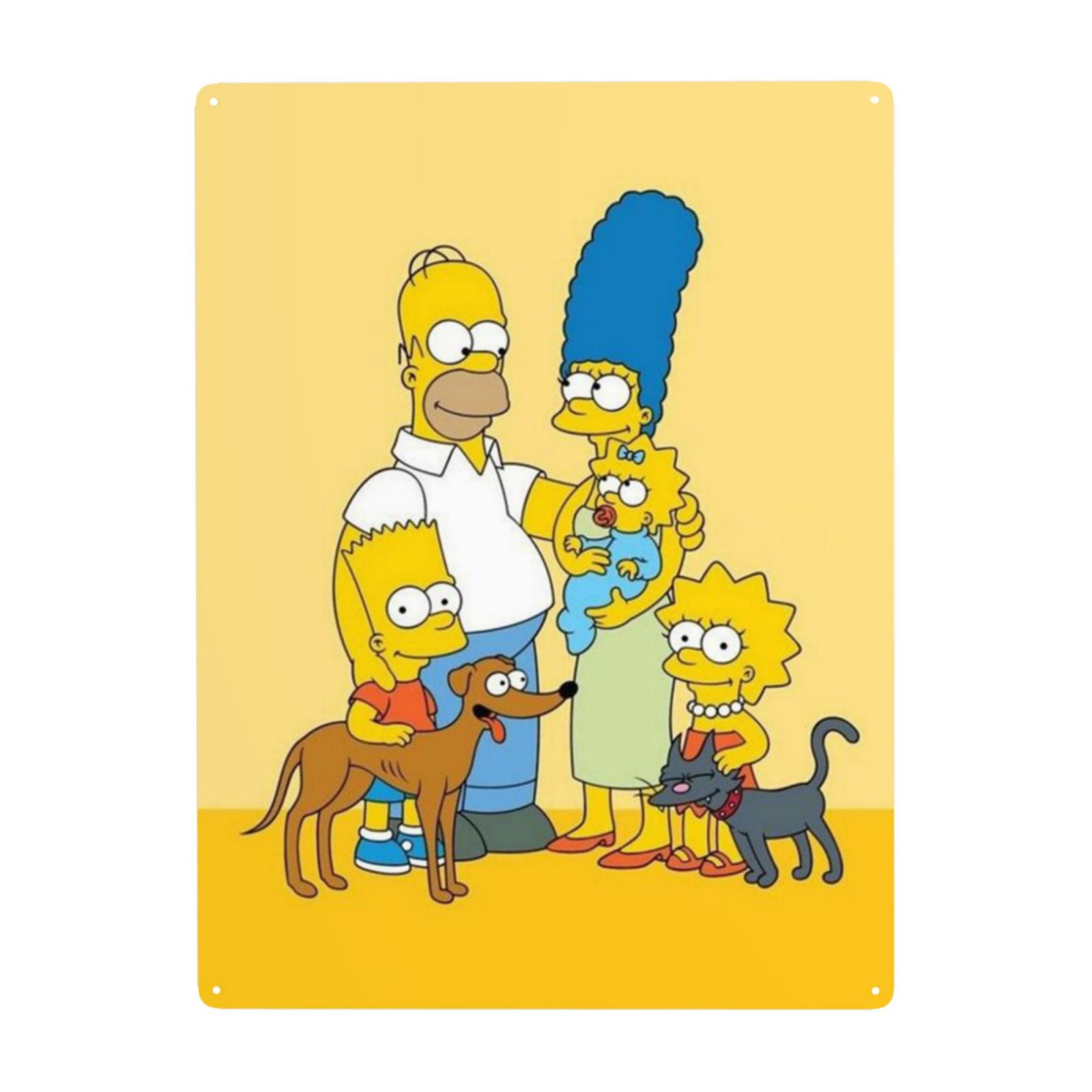 Family Simpsons Metal Sign Decor 30x40cm Wall Art Sign for Home, Living ...