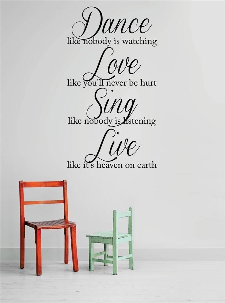Family Sing Like nobody Listening Cute Quotes & Sayings Wall Decal ...