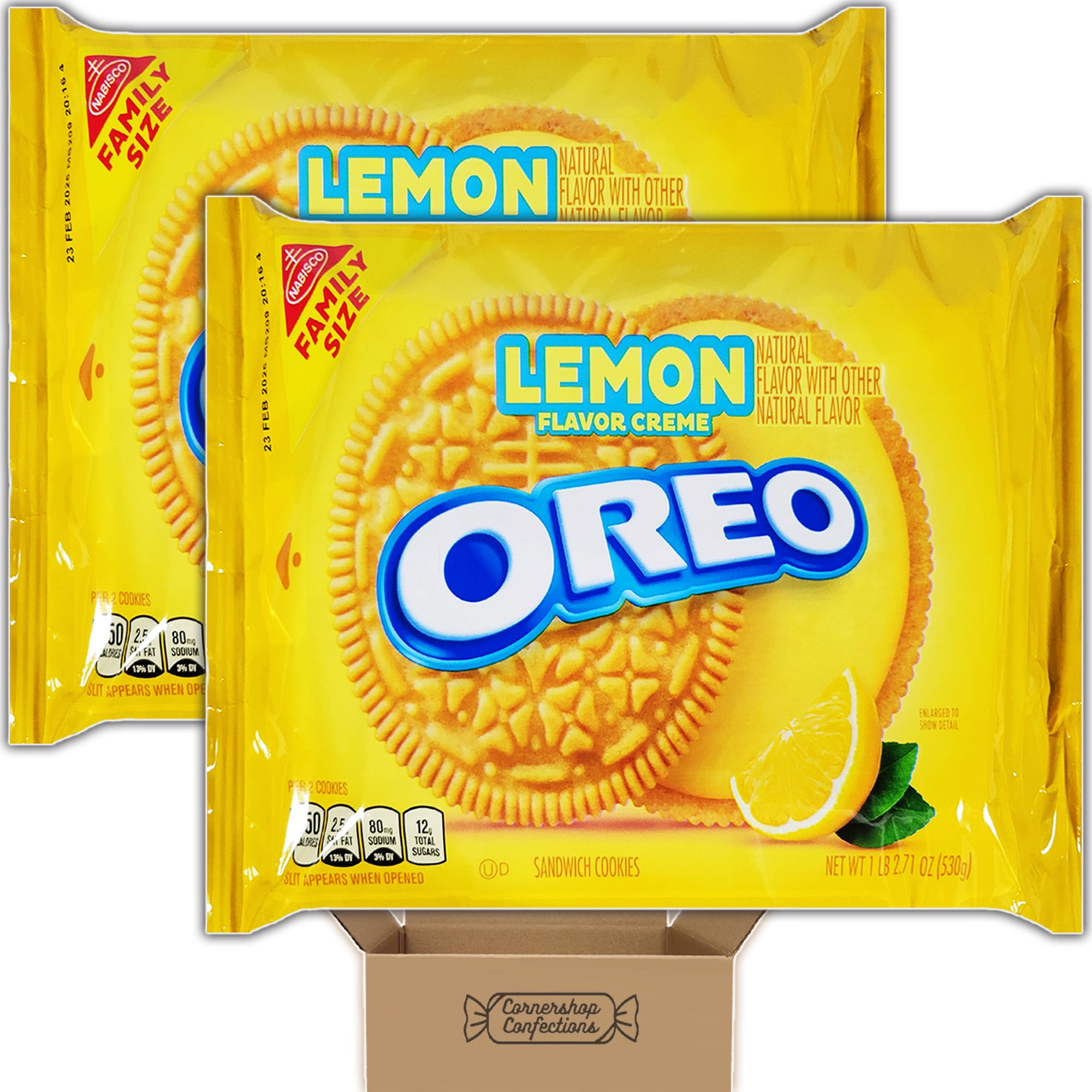 Family Size Golden Lemon Oreo Bundle - 2 Individually Sealed 18.71 ...