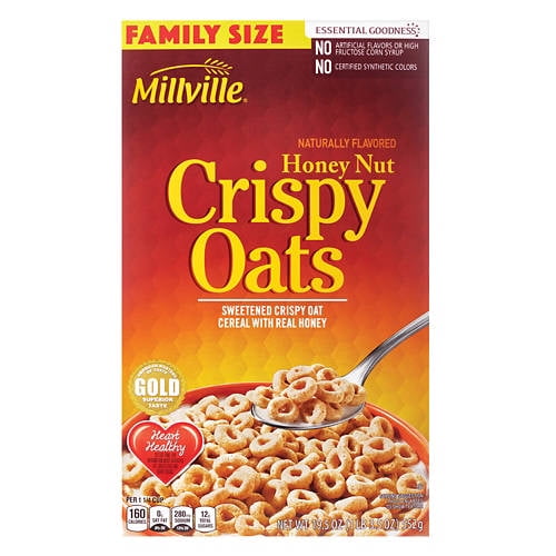 Family Size Honey Nut Crispy Oats, 19.5 oz - Walmart.com