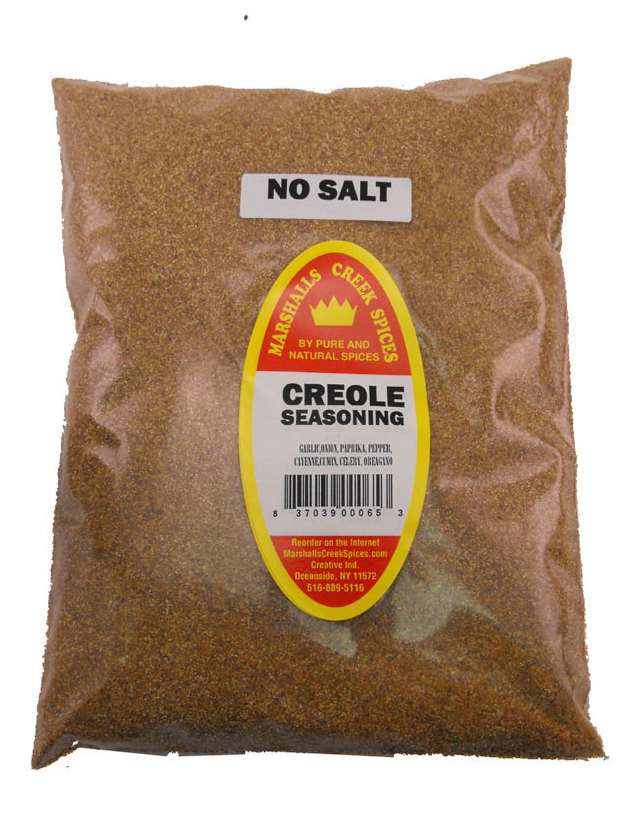 Family Size Refill Marshalls Creek Spices Creole No Salt Seasoning, 44 ...