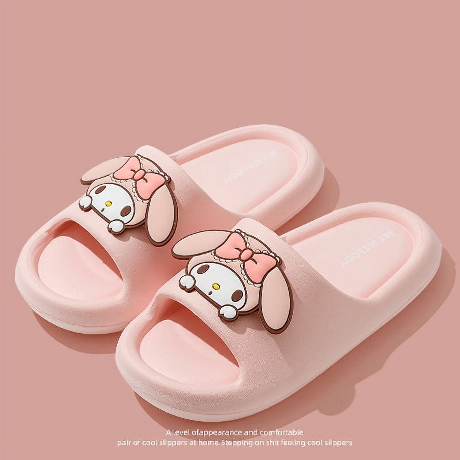 Family Slippers Cute Soft Lightnes Cloud Like In Door Slides Kuromi My ...