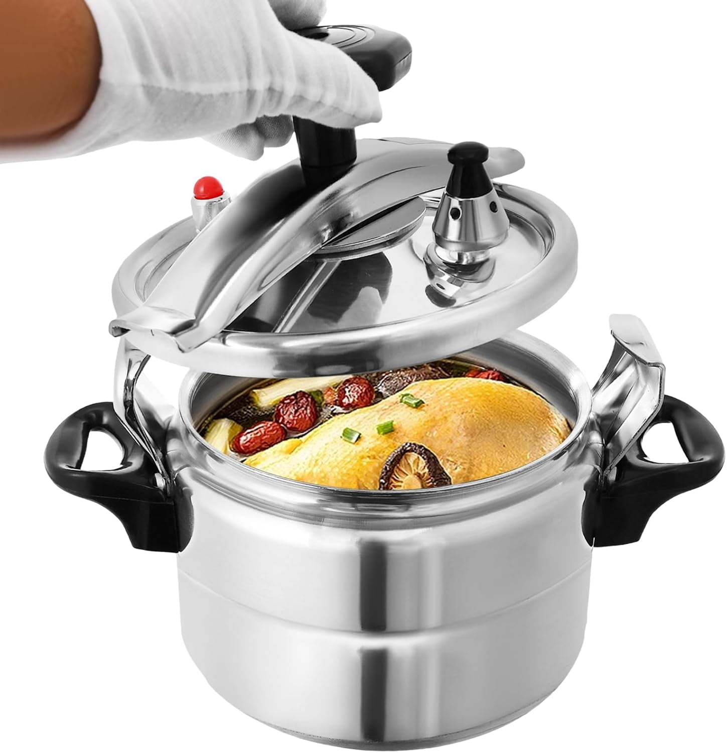 Family Small Mini Pressure Cooker, 3L Aluminum Alloy Pressure Cooker ...