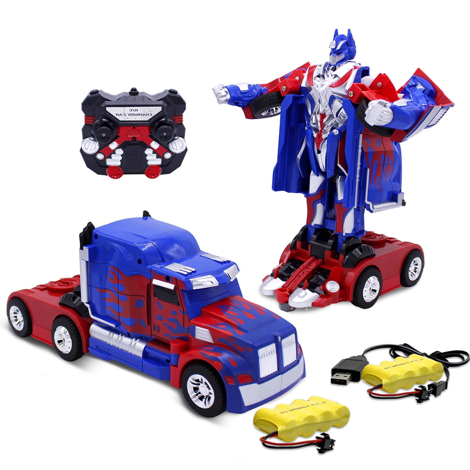 Family Smiles Kids Transforming Robot RC Truck Toy Boys 8-13 Remote ...