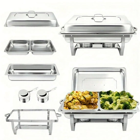 Family Stainless Steel Heat Preservation Chafing Dish Buffet, Buffet ...