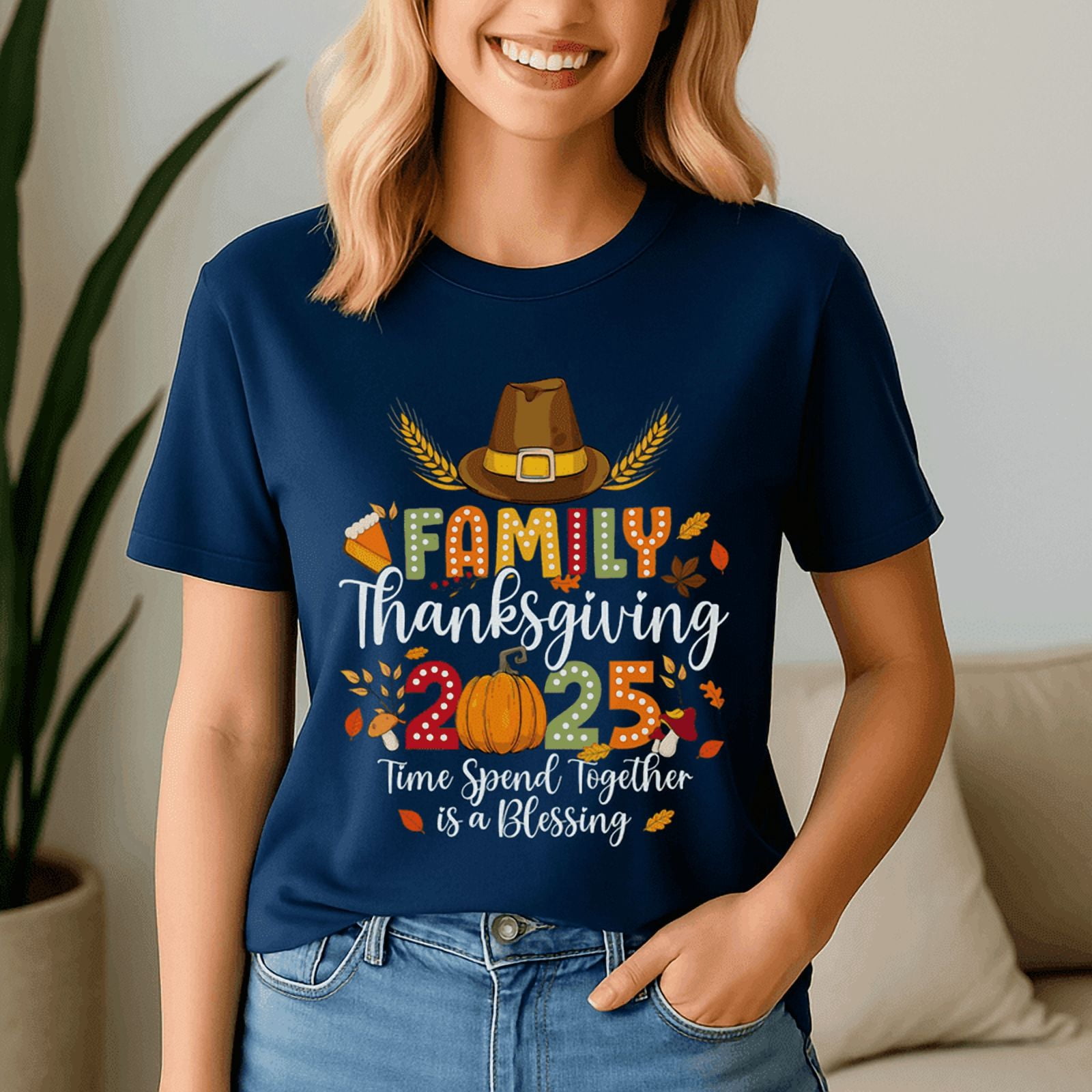 Family Thanksgiving 2025 Time Spent Together Is Blessing Shirt ...