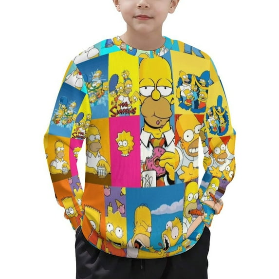 Family The Simpsons Children's Thick Pullover Sweater Fashion 3D ...