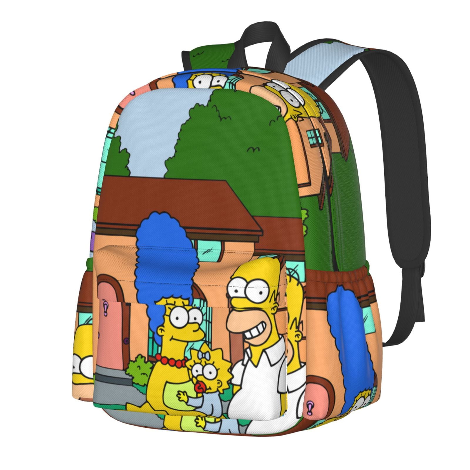 Family The Simpsons Schoolbag Backpack Laptop Bag Bookbag Large ...