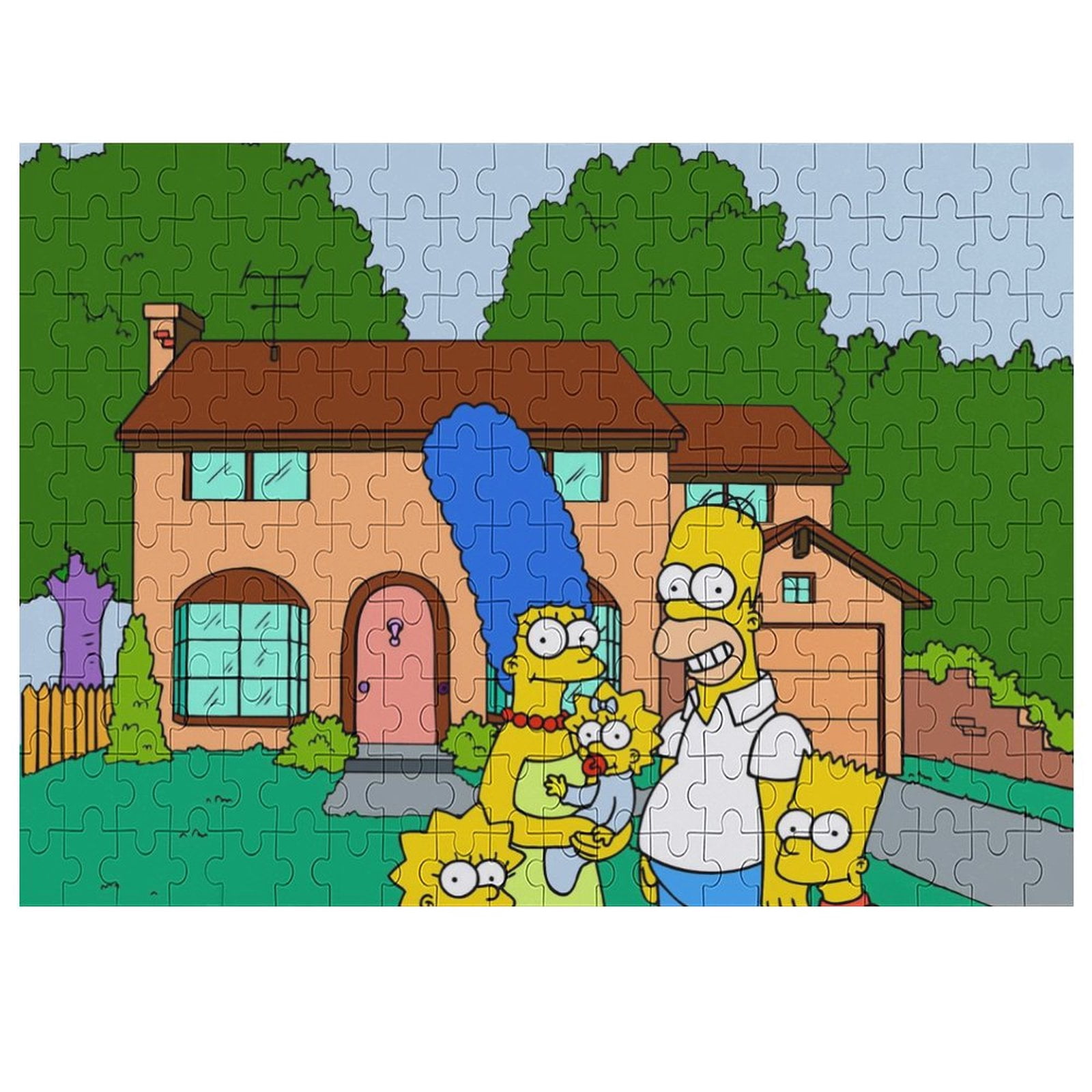 Family The Simpsons Wooden Puzzle Home Decoration Interlocking Jigsaw ...