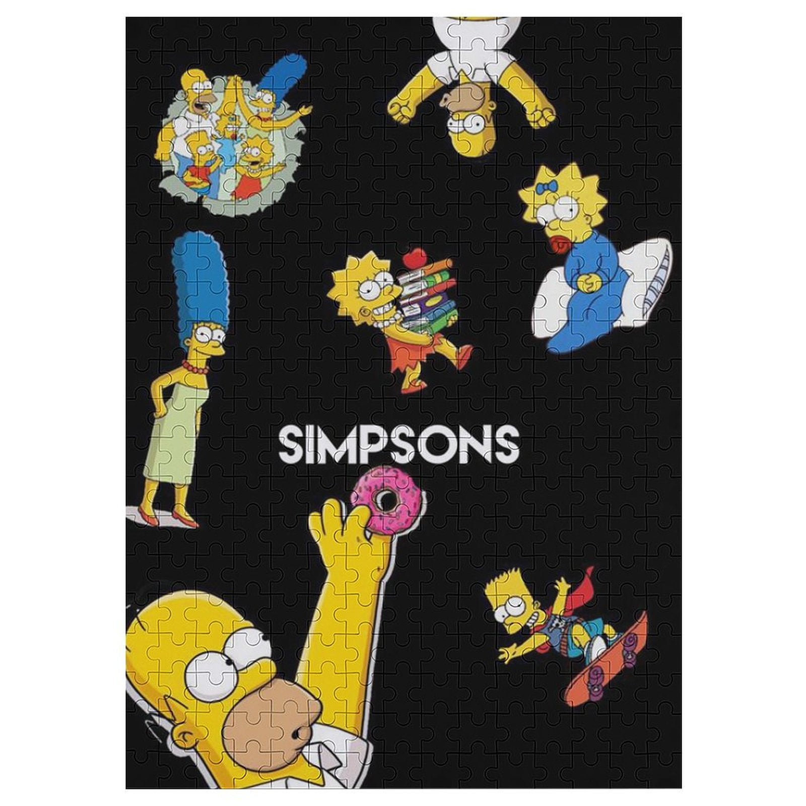 Family The Simpsons Wooden Puzzle Home Decoration Interlocking Jigsaw ...