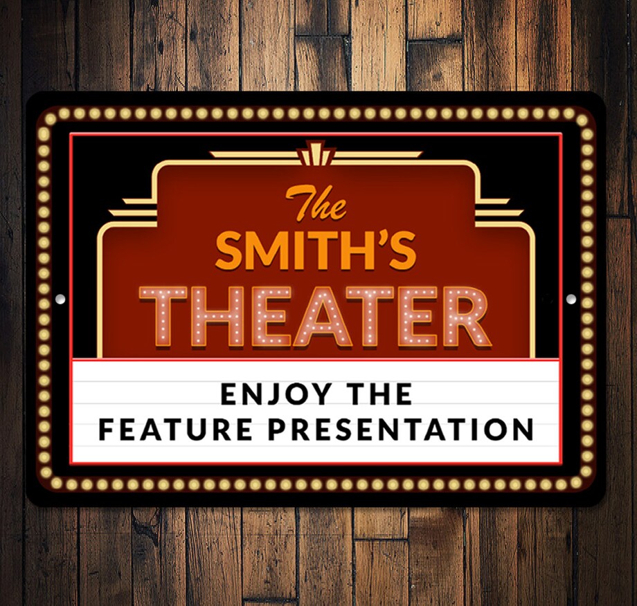 Family Theater Room Sign Sign for Home Theater Theater Sign Sign for ...