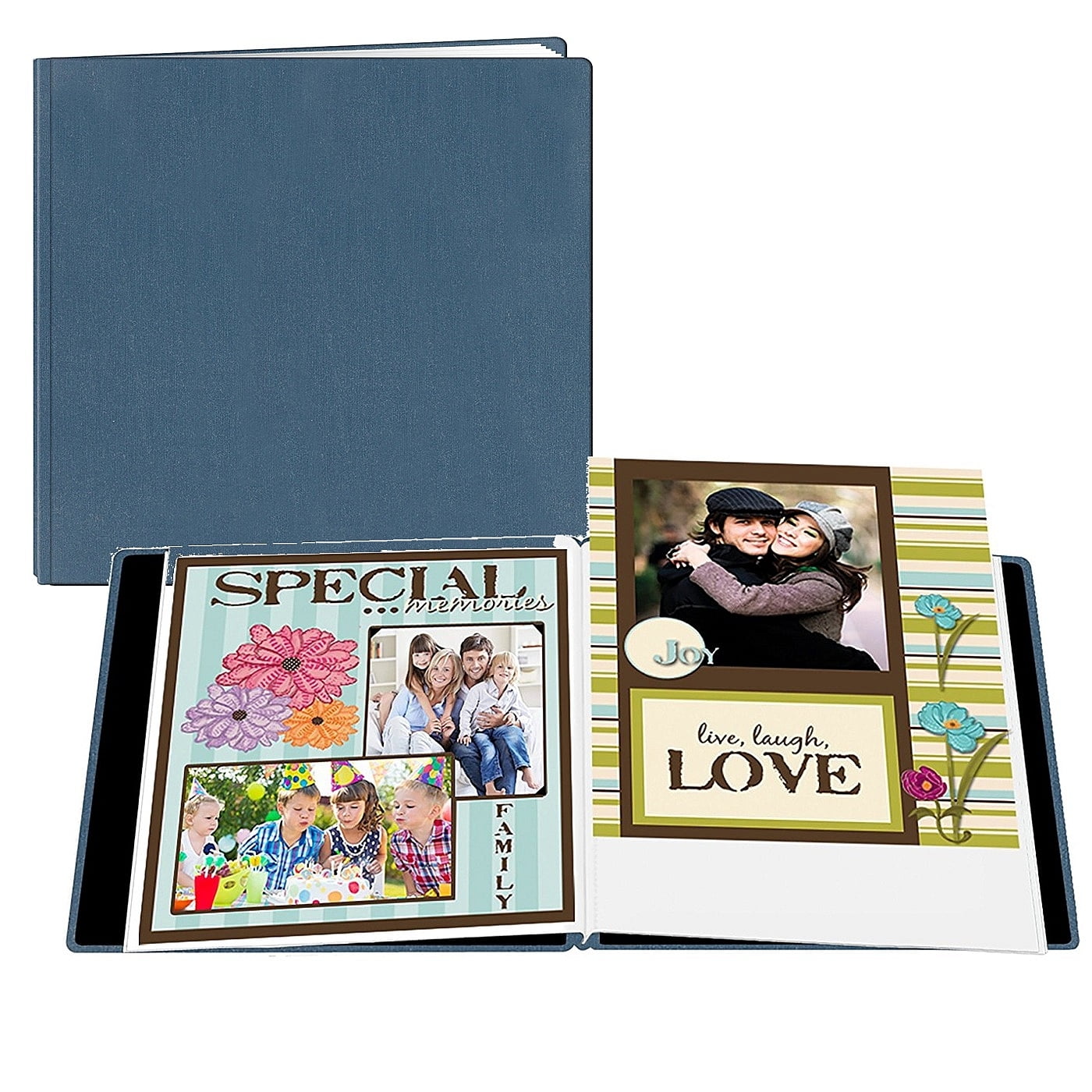 Family Treasures Deluxe 12x15 Seabreeze-Blue Scrapbook by Pioneer ...
