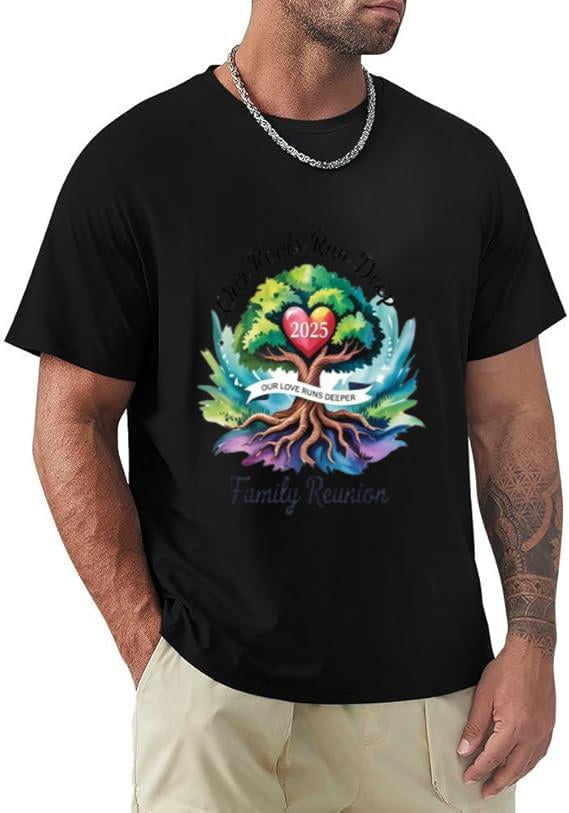 Family Tree 2025 Reunion T-shirt with Generational Theme, for men ...