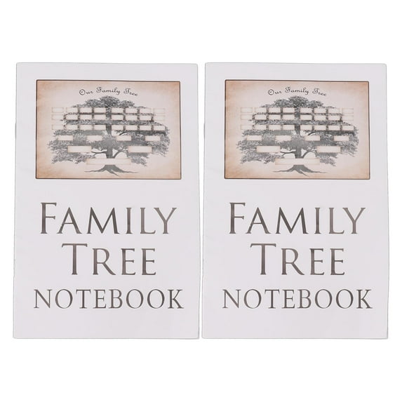 Family Tree Organizer Book, 2Pcs Easy To Use Family Tree Notebook Color ...