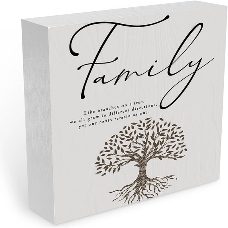 Family Tree Plaque Sign Family Like Branches On A Tree Ceramic Table ...