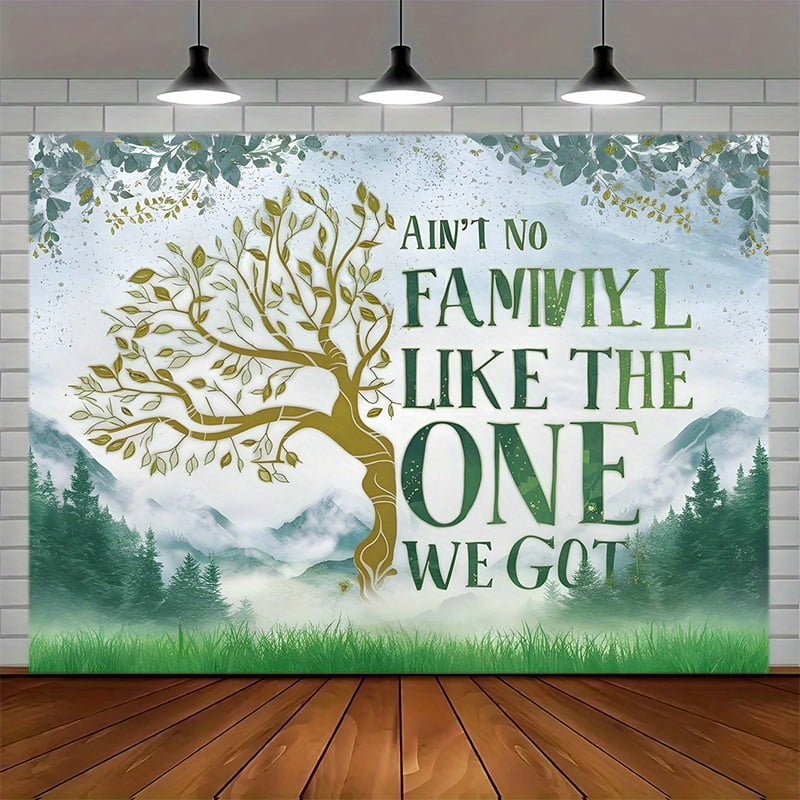 Family Tree Reunion Backdrop Ain't No Family Like the One We Got ...