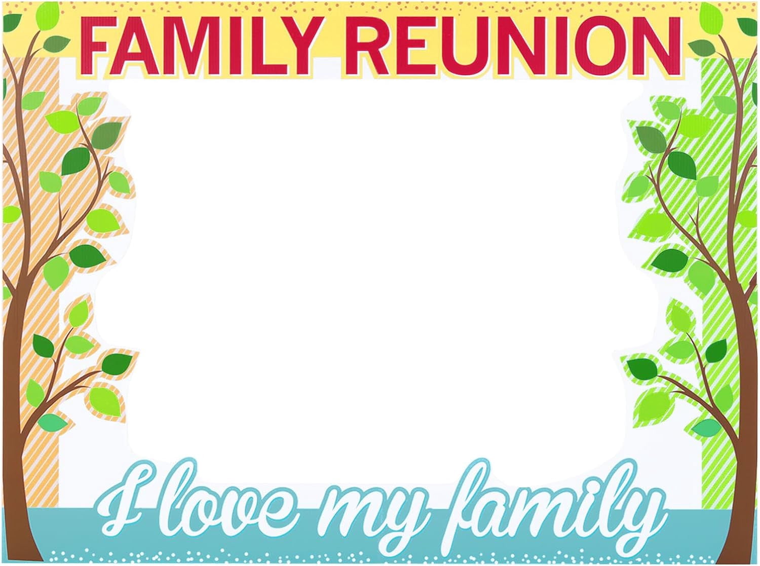 Family Tree Reunion Photo Booth, Color Family Gathering Party ...