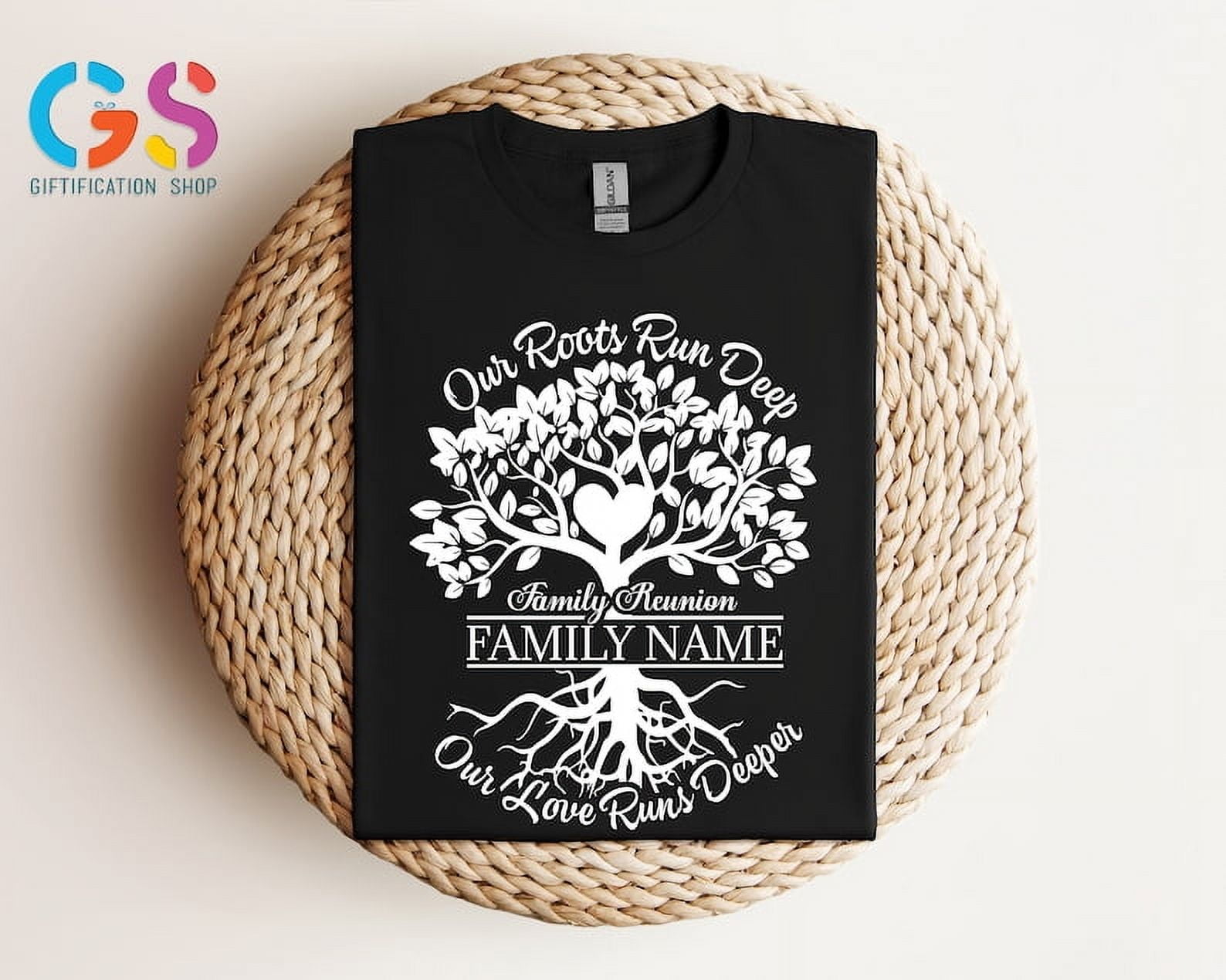 Family Tree Shirt, Our Roots Run Deep But Our Love Runs Deeper, Family ...