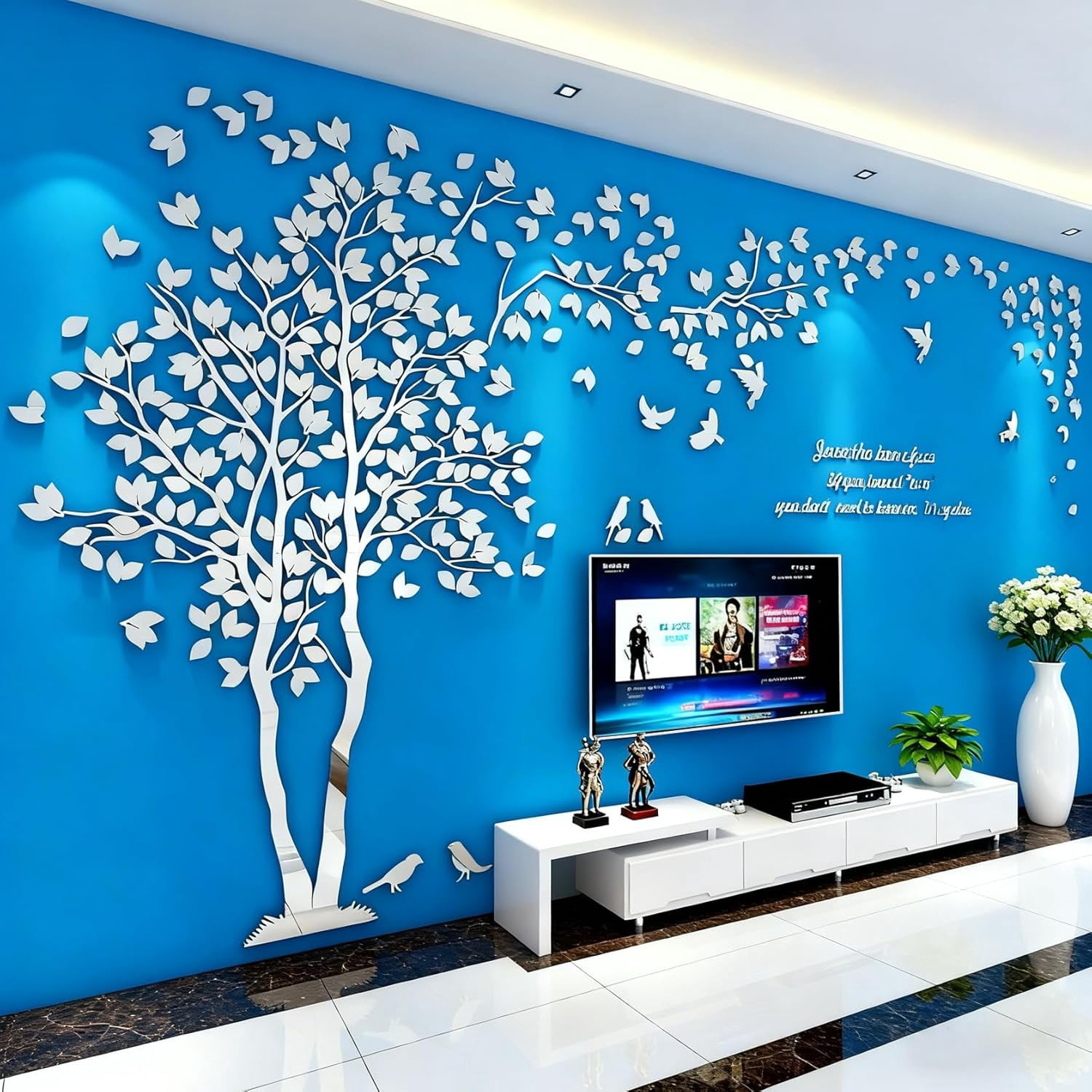Family Tree Wall Decor Decals - DIY 3D Tree of Life Wall Art Large ...