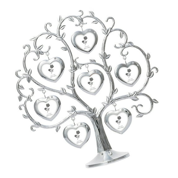 Family Tree With 7 Picture Frame,Metal Family Photo Frame Tabletop ...