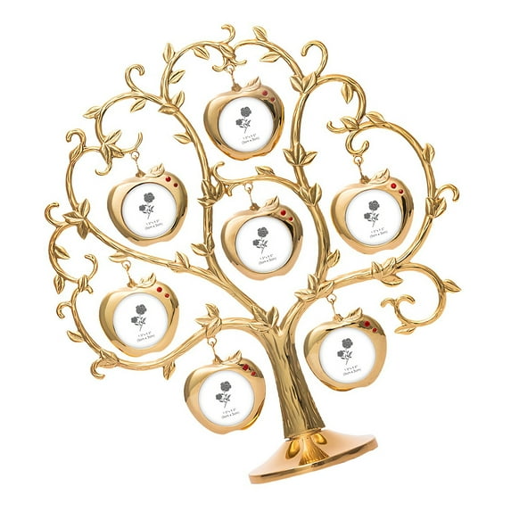 Family Tree With 7 Picture Frame,Metal Family Photo Frame Tabletop ...
