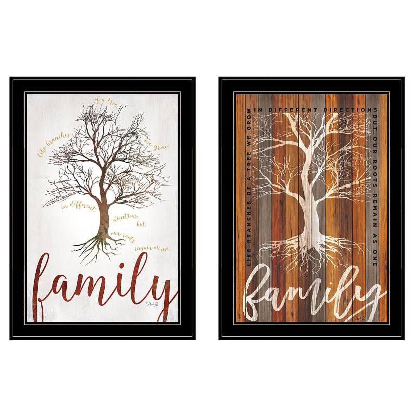 Family TreeRoots 2-Piece Vignette by Marla Rae Printed Art Wood Multi ...