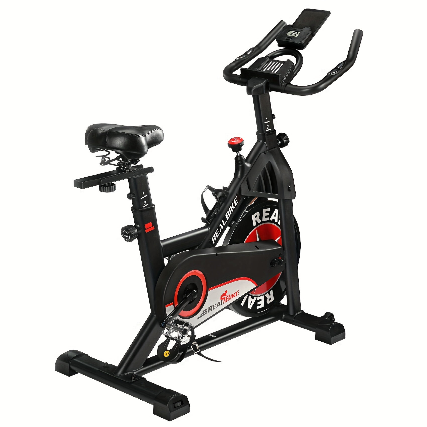 Family-Use Indoor Stationary Exercise Bike - Silent Belt Drive, Heavy ...