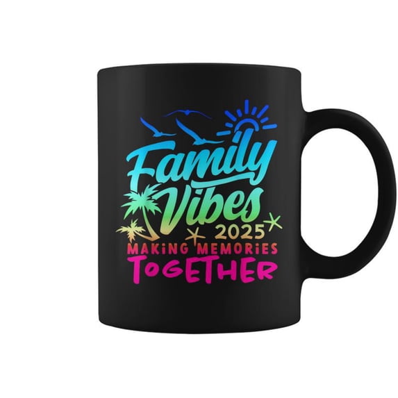 Family Vacation 2025 Beach Matching Family Summer Vacation Coffee Mugs ...