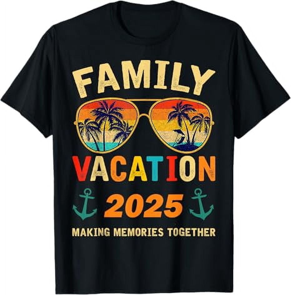 Family Vacation 2025 Beach Matching Summer Vacation 2025 T-Shirt ...