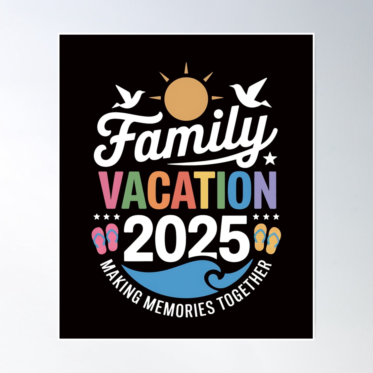 Family Vacation 2025 Making Memories Together Matching Group Poster ...