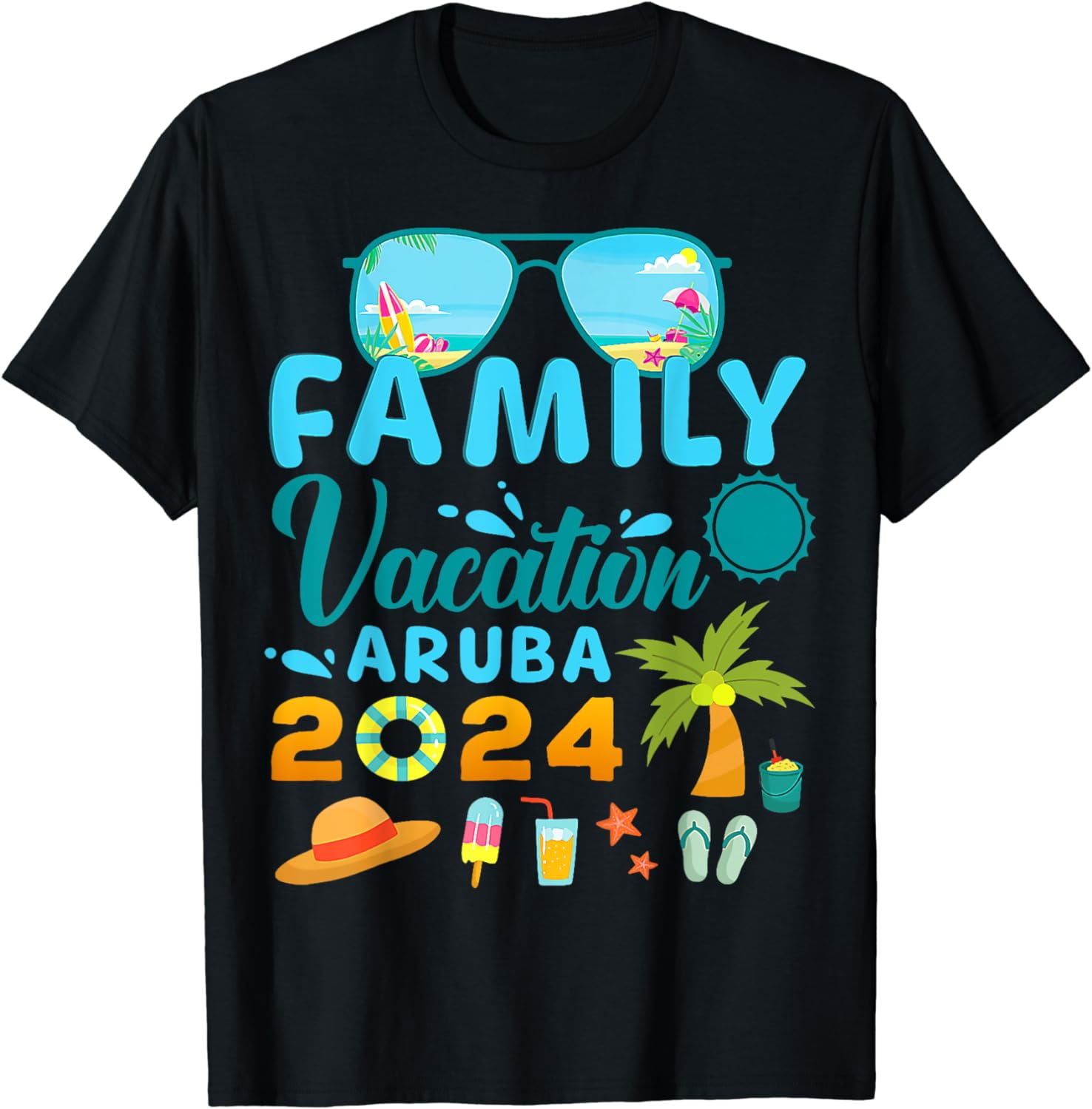 Family Vacation Aruba 2024 Matching Family Vacation 2024 T-Shirt ...