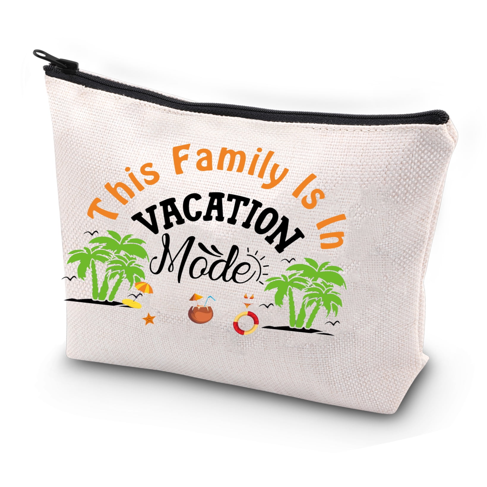 Family Vacation Gift This Family Is In Vacation Mode Cosmetic Bag Beach ...
