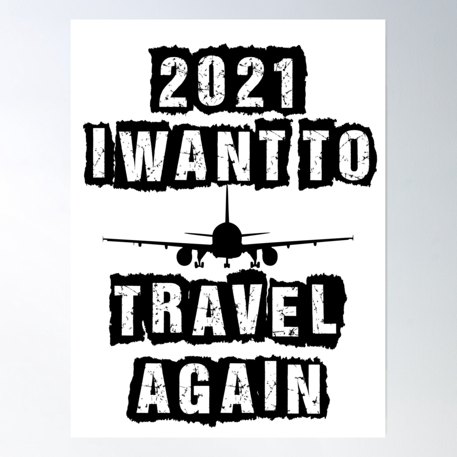 Family Vacation, Lets Travel 2021, I Want To Travel Again Poster Wall ...