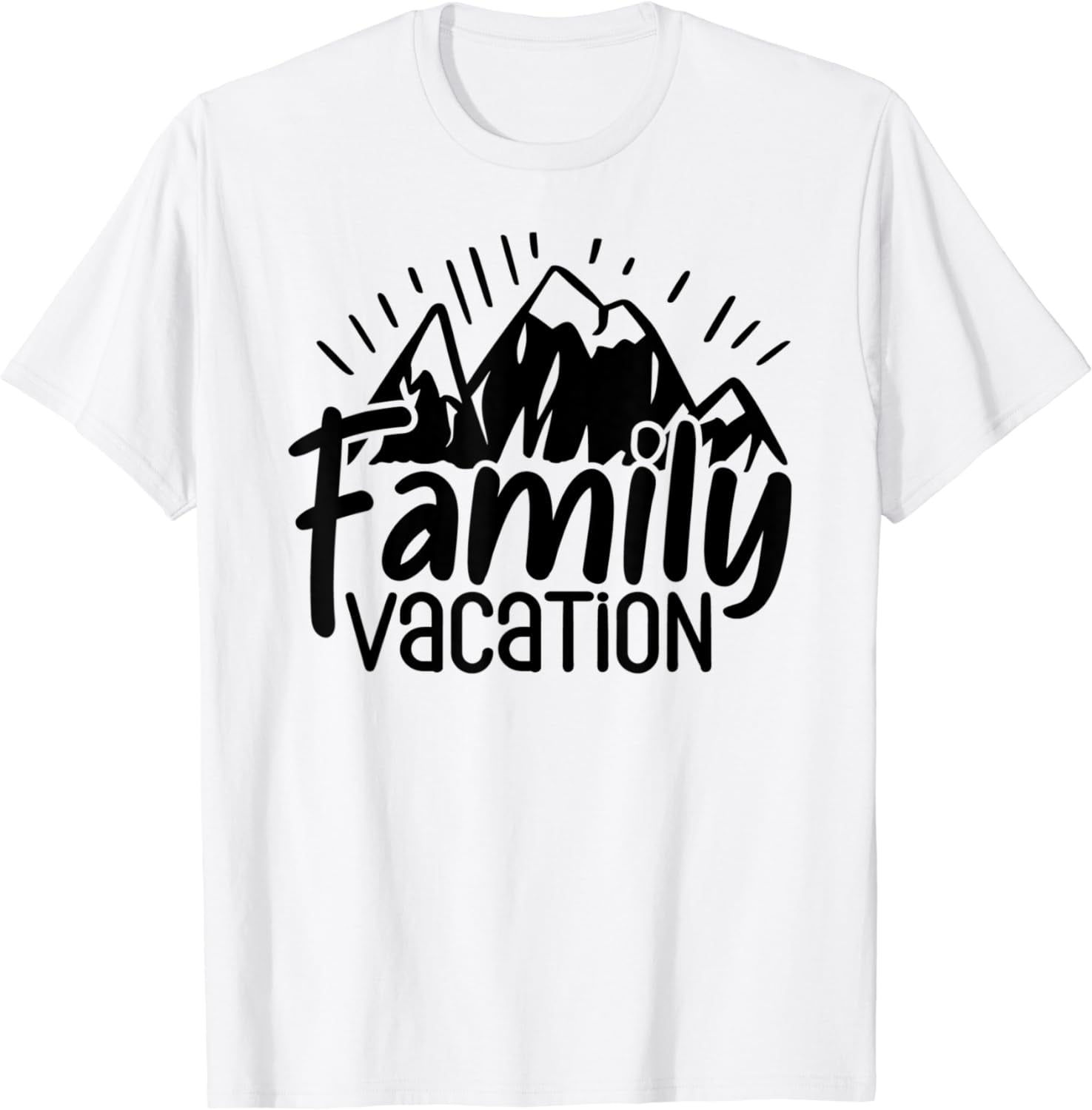 Family Vacation Mountains Camping Trip Boys Girls 2021 Funny T-Shirt ...