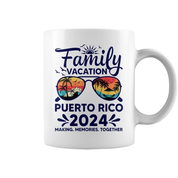 Family Vacation Puerto Rico 2024 Matching Family Group Coffee Mugs ...