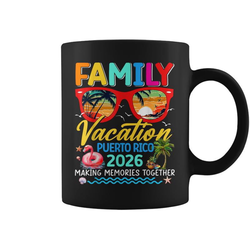 Family Vacation Puerto Rico 2026 Summer Matching Group Trip Coffee Mugs ...