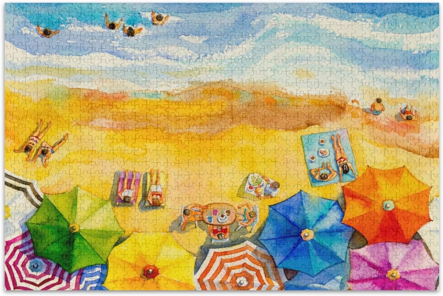 Family Vacation and Tourism in Summery Jigsaw Puzzle 500 Pieces for ...