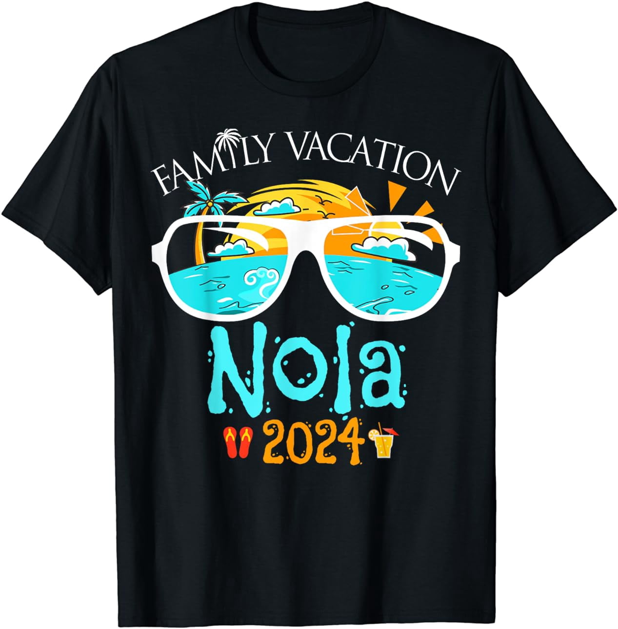 Family Vacay Squad Trip Group Family Vacation Nola 2024 Cotton T-Shirt ...