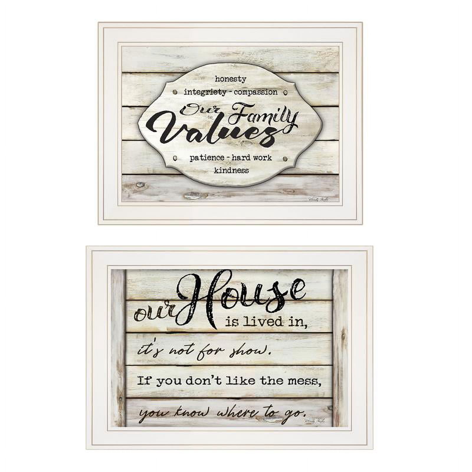 Family Values 2-Piece Vignette By Cindy Jacobs Printed Art Wood Multi ...