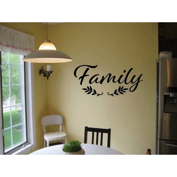 Family Vinyl Wall Decal Home Sticker Family Decal Farmhouse Lettering ...