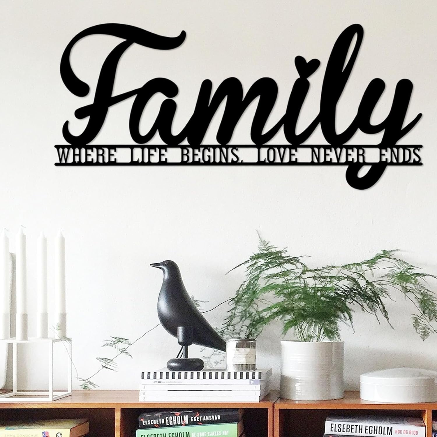 Family Wall Decor Rustic Metal Family Signs for Farmhouse Home Living ...